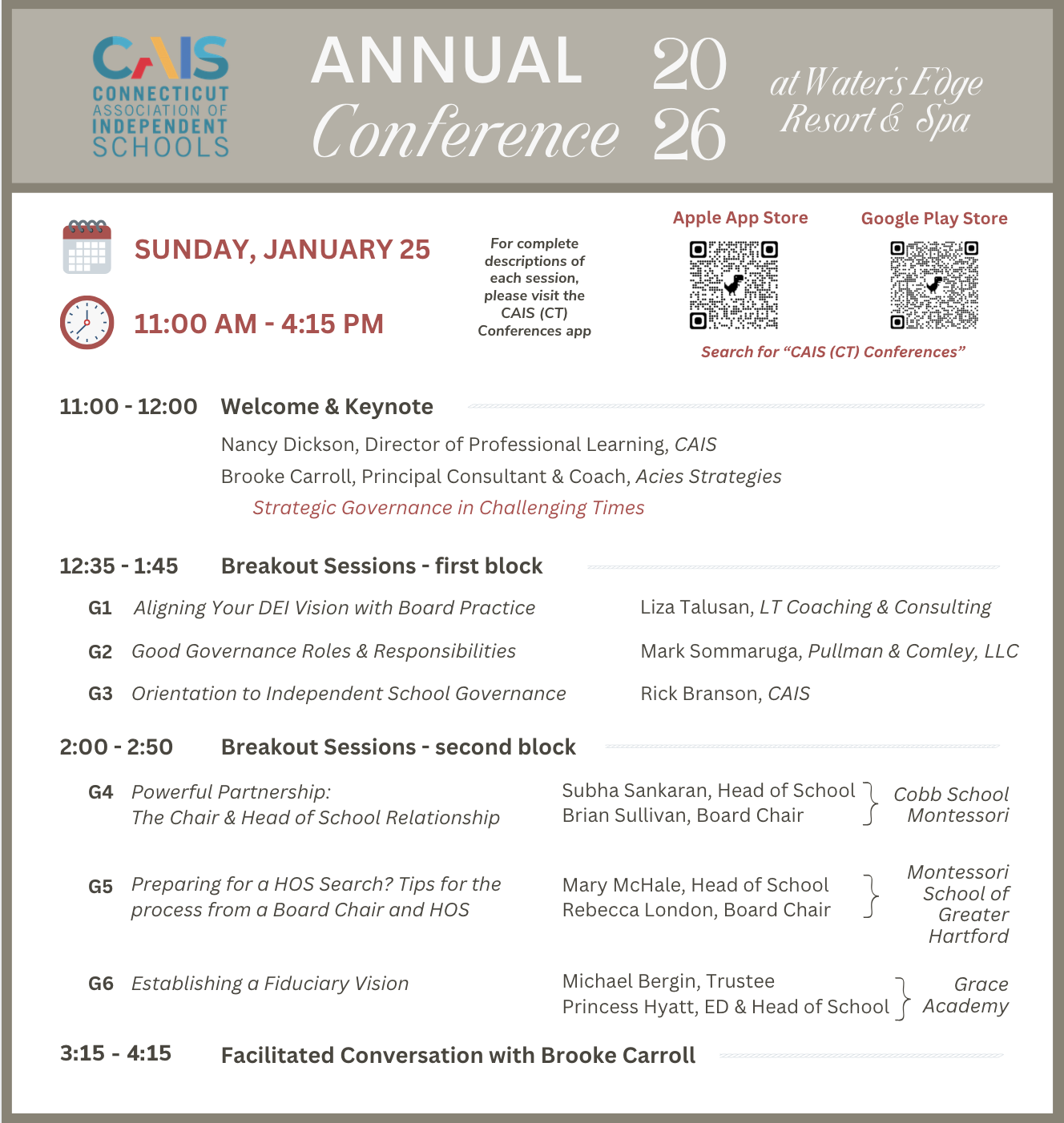 2026 CAIS Annual Conference - IN PERSON